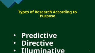 Definition, Purpose and Types of Research | PPTX