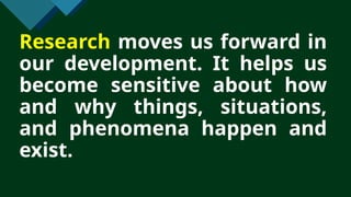 Definition, Purpose and Types of Research | PPTX