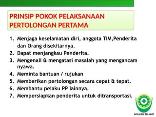Dasar-dasar Pertolongan Pertama Pada Kecelakaan Kerja dan anatomi | PPTX