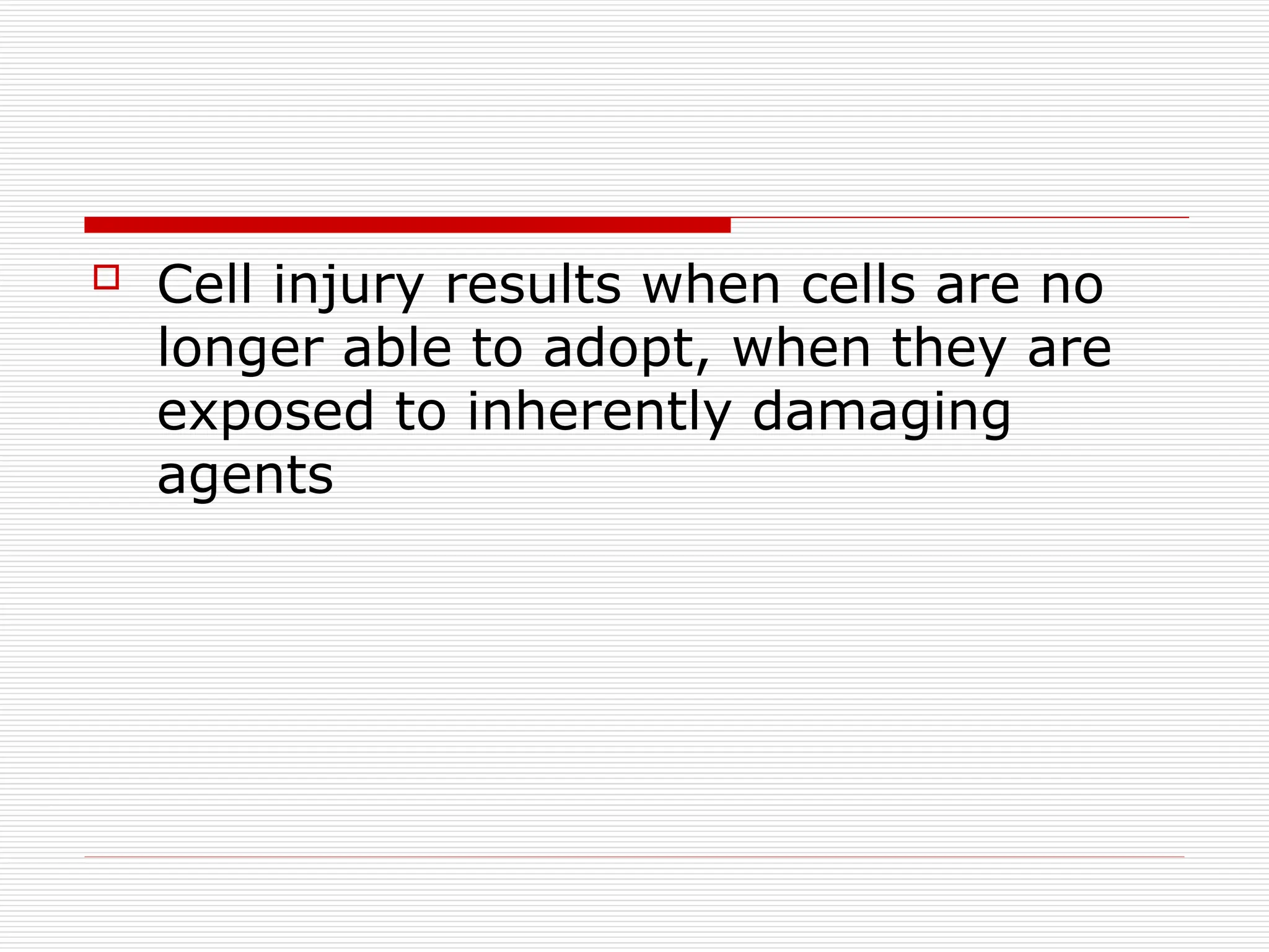 Cell injury Etiology and pathogenesis of cell injury | PPT