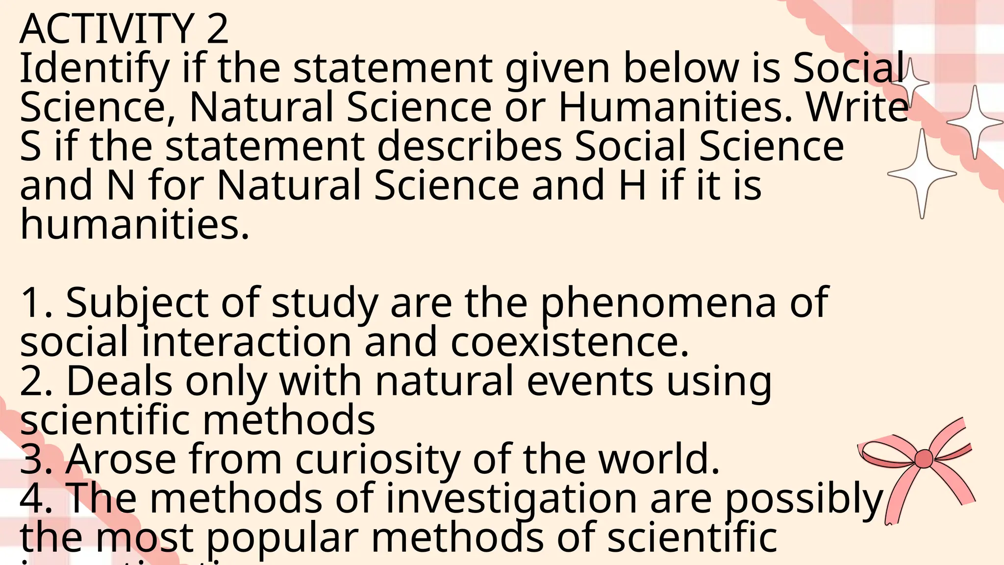 The nature and function of social science | PPTX