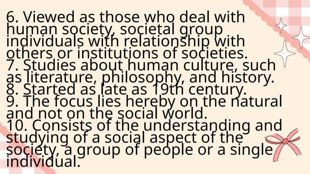 The nature and function of social science | PPT