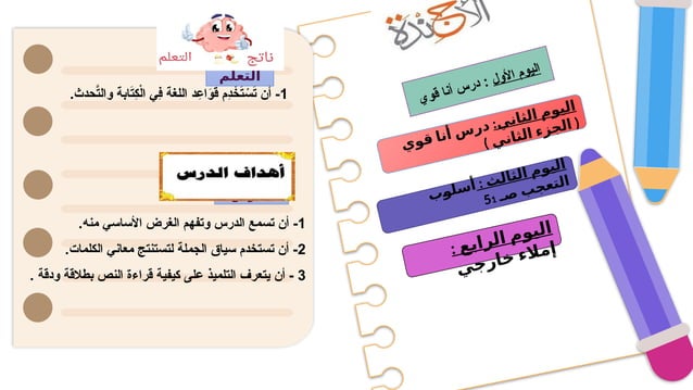 Arabic topic for year 7 very important for learning grammar | PPT