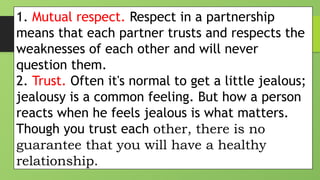 1. Teen-age Relationships including the acceptable and unacceptable ...