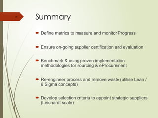 Strategic sourcing and 7 Step Strategic Sourcing Framework | PPTX