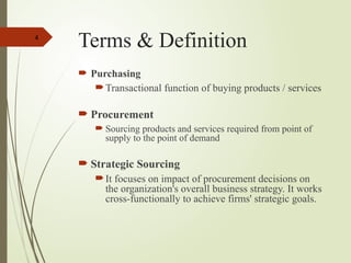 Strategic sourcing and 7 Step Strategic Sourcing Framework | PPTX