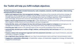 Risk management Toolkit presentation Overview | PPT