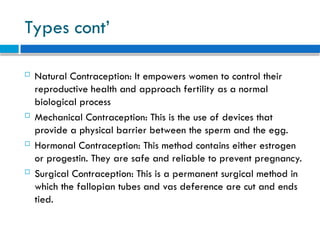 1. CONTRACEPTION OBS & GYN. This slide explains how to help a woman on ...