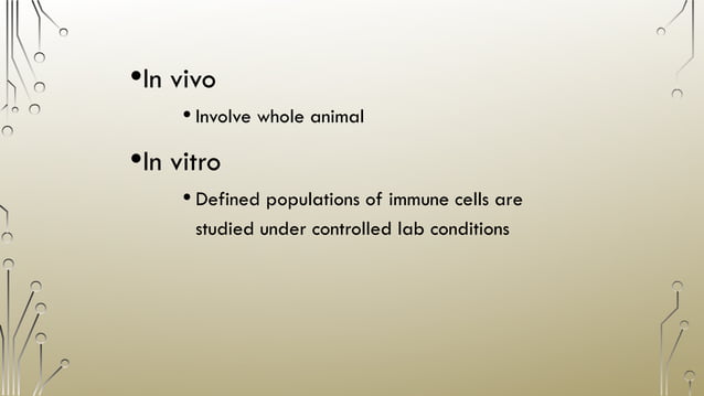 In VIVO AND INVITRO Systems TO STUDY THE HUMAN | PPT