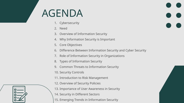 1. Introduction to cybersecurity and information security | PPTX