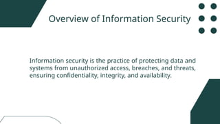 1. Introduction to cybersecurity and information security | PPTX