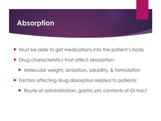 1. pharmacokinetics pharmacodynamics ppt | PPT