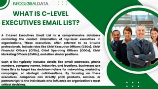 Benefits of C-Level Executives Email Database | PPT
