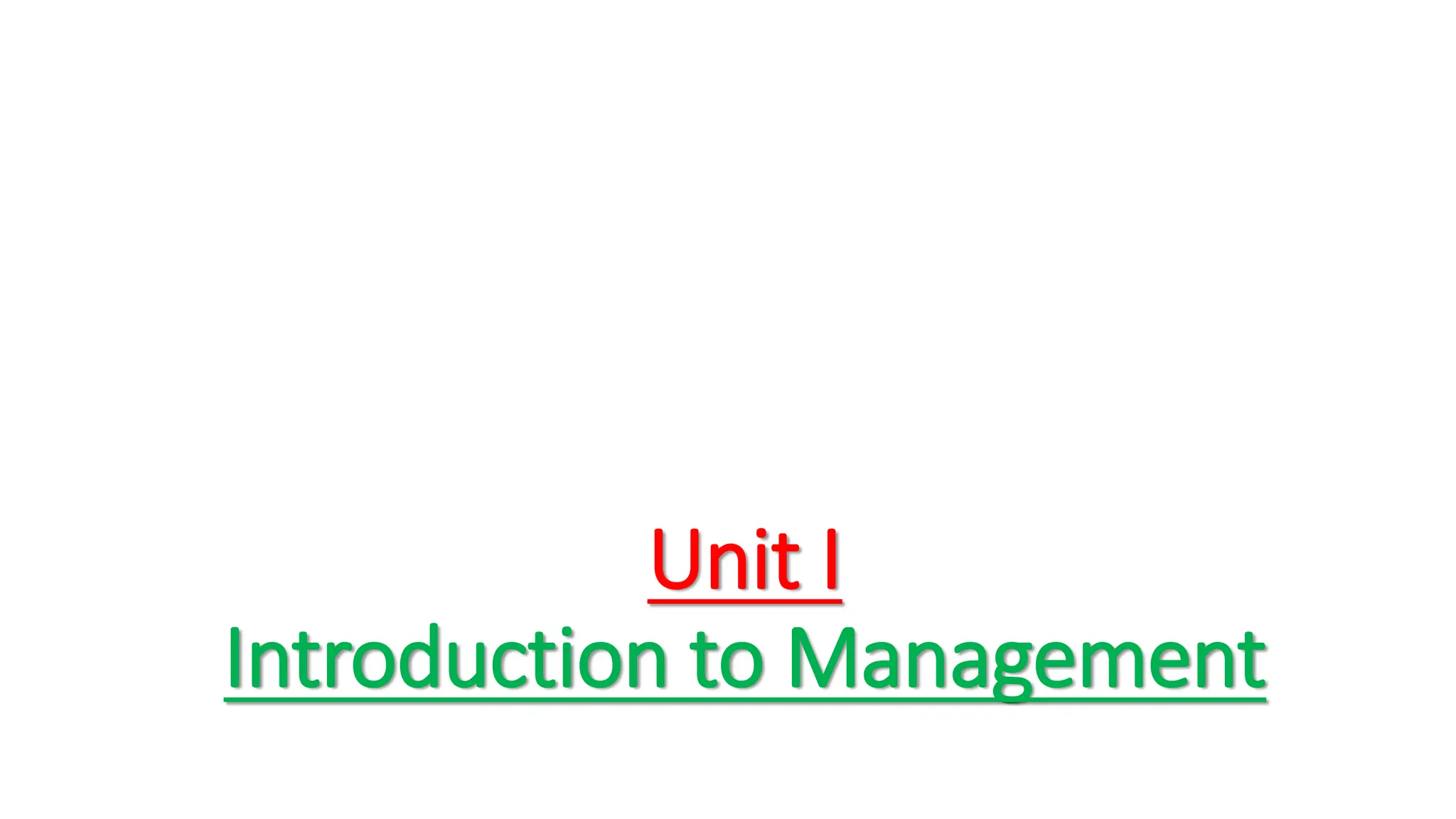 Introduction to Management-Concepts of Management | PDF