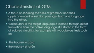 1. The Grammar Translation Method presentation | PPTX