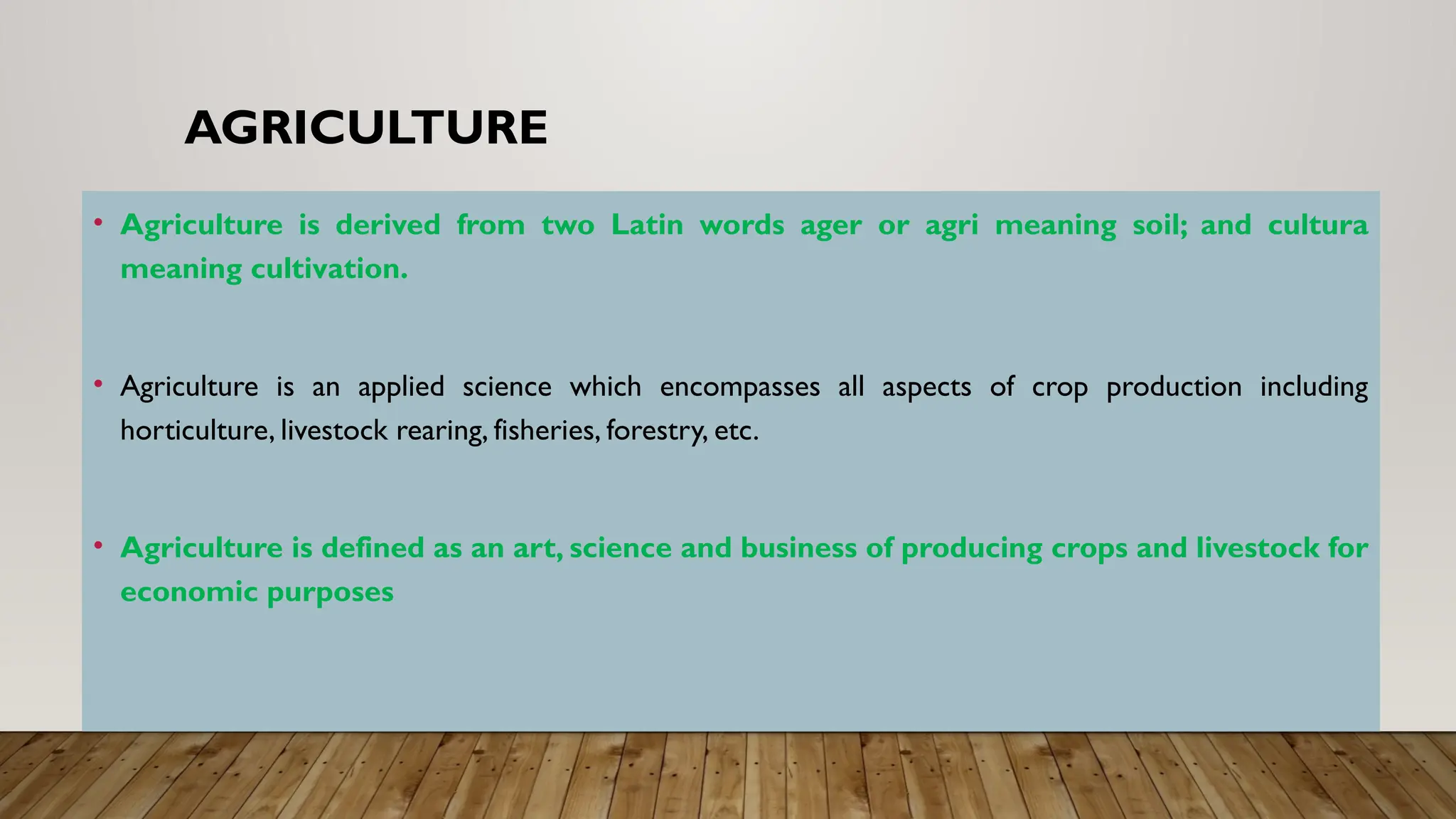 Introduction to Agriculture, intro to agronomy and what is a crop and ...
