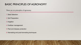 Introduction to Agriculture, intro to agronomy and what is a crop and ...