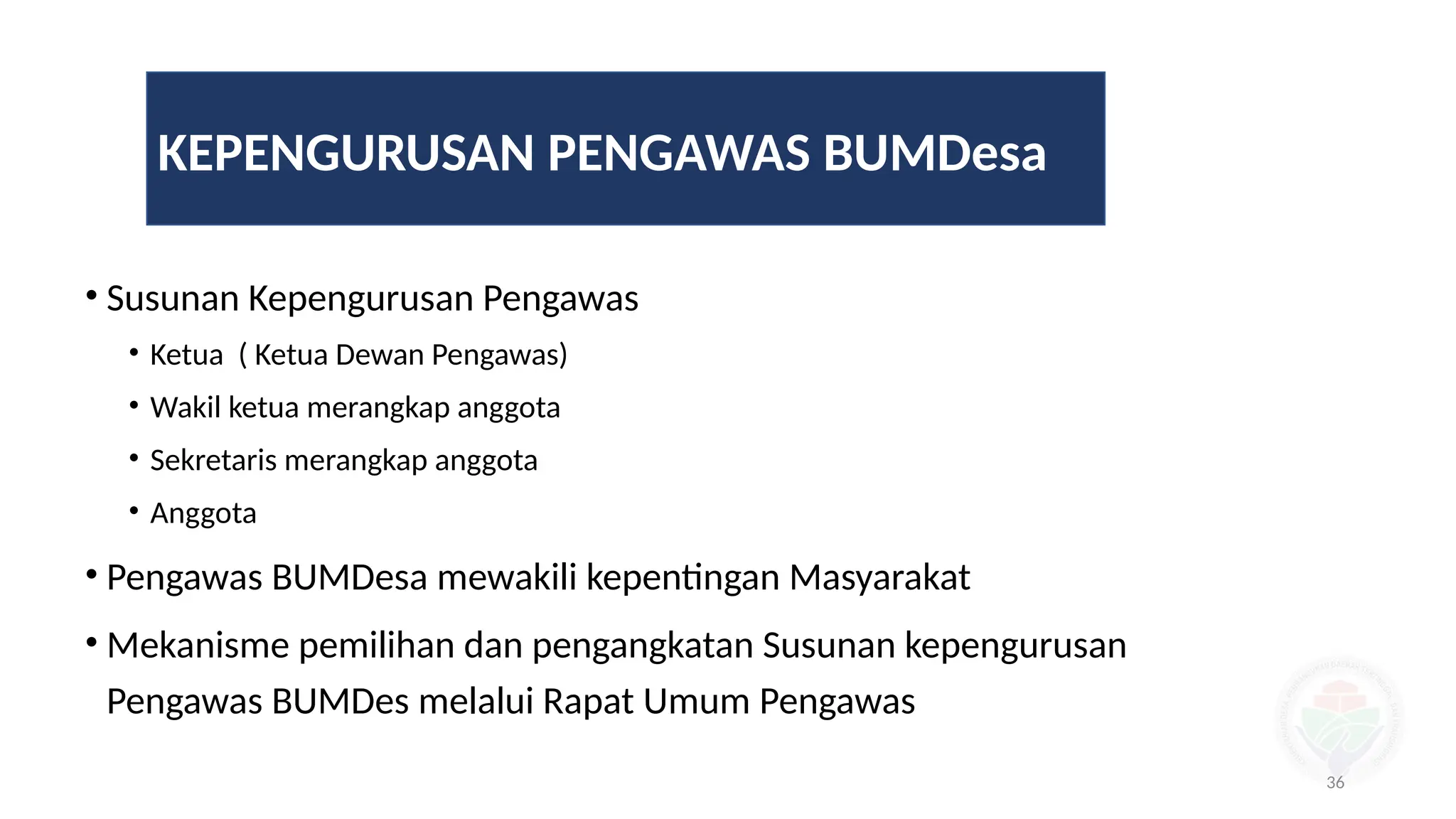TATA KELOLA BUMDESA yang efektif dan sesuai | PPTX