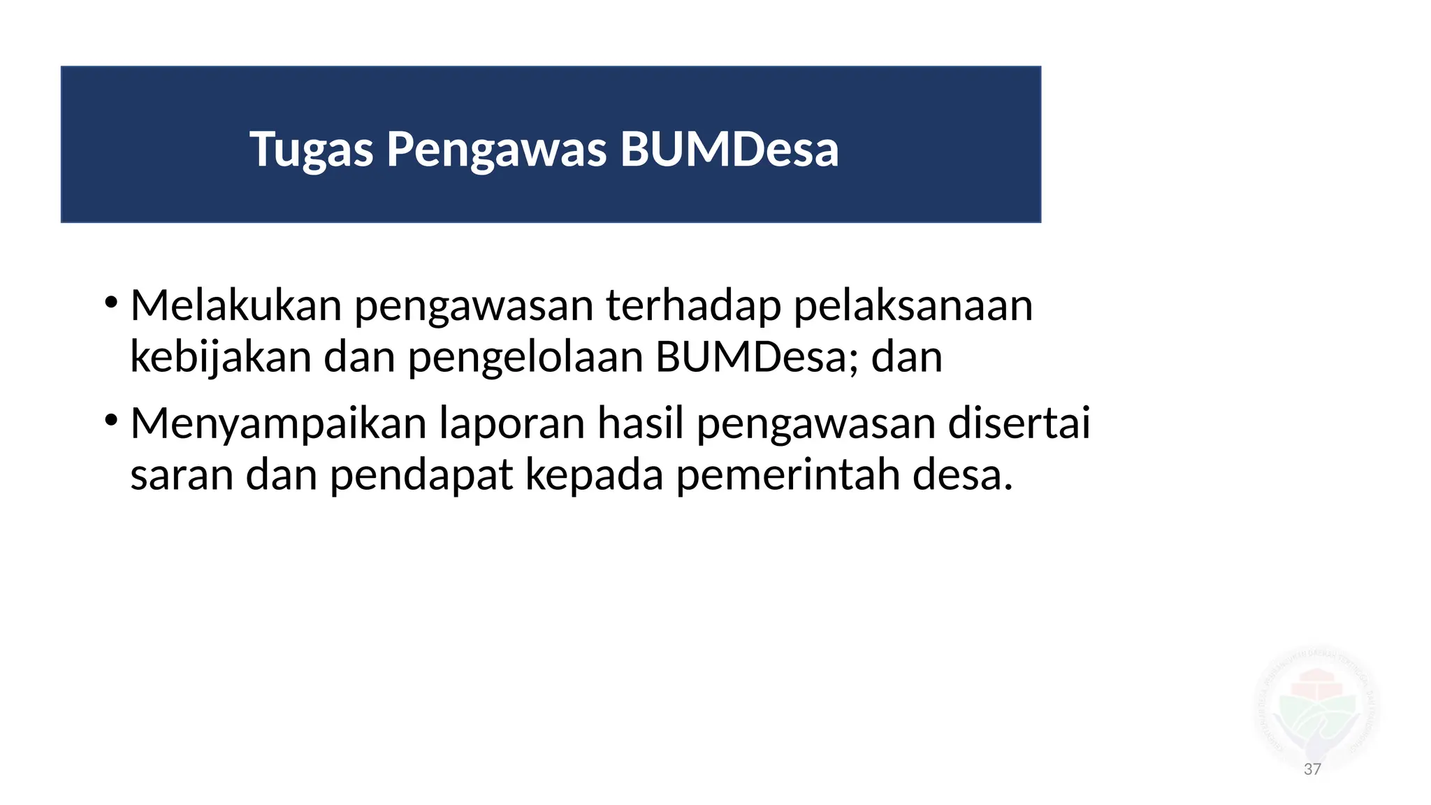 TATA KELOLA BUMDESA yang efektif dan sesuai | PPTX