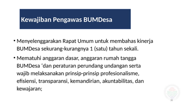 TATA KELOLA BUMDESA yang efektif dan sesuai | PPTX