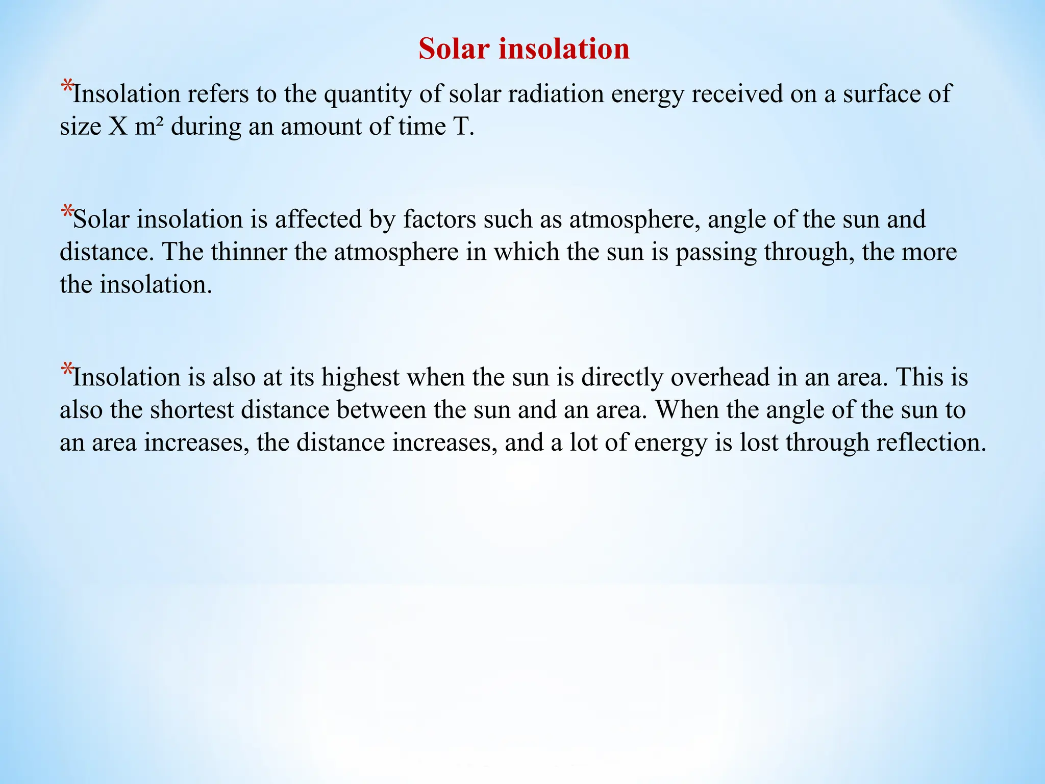 1. solar radiation.ppt desi videos for kids in the world | PPT