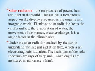 1. solar radiation.ppt desi videos for kids in the world | PPT