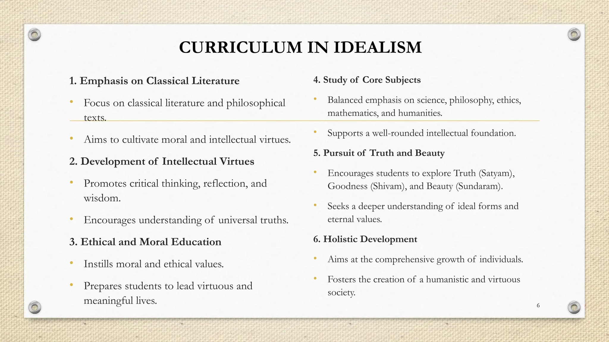 1. Schools of Thought in Philosophy of Education-Idealism | PPT