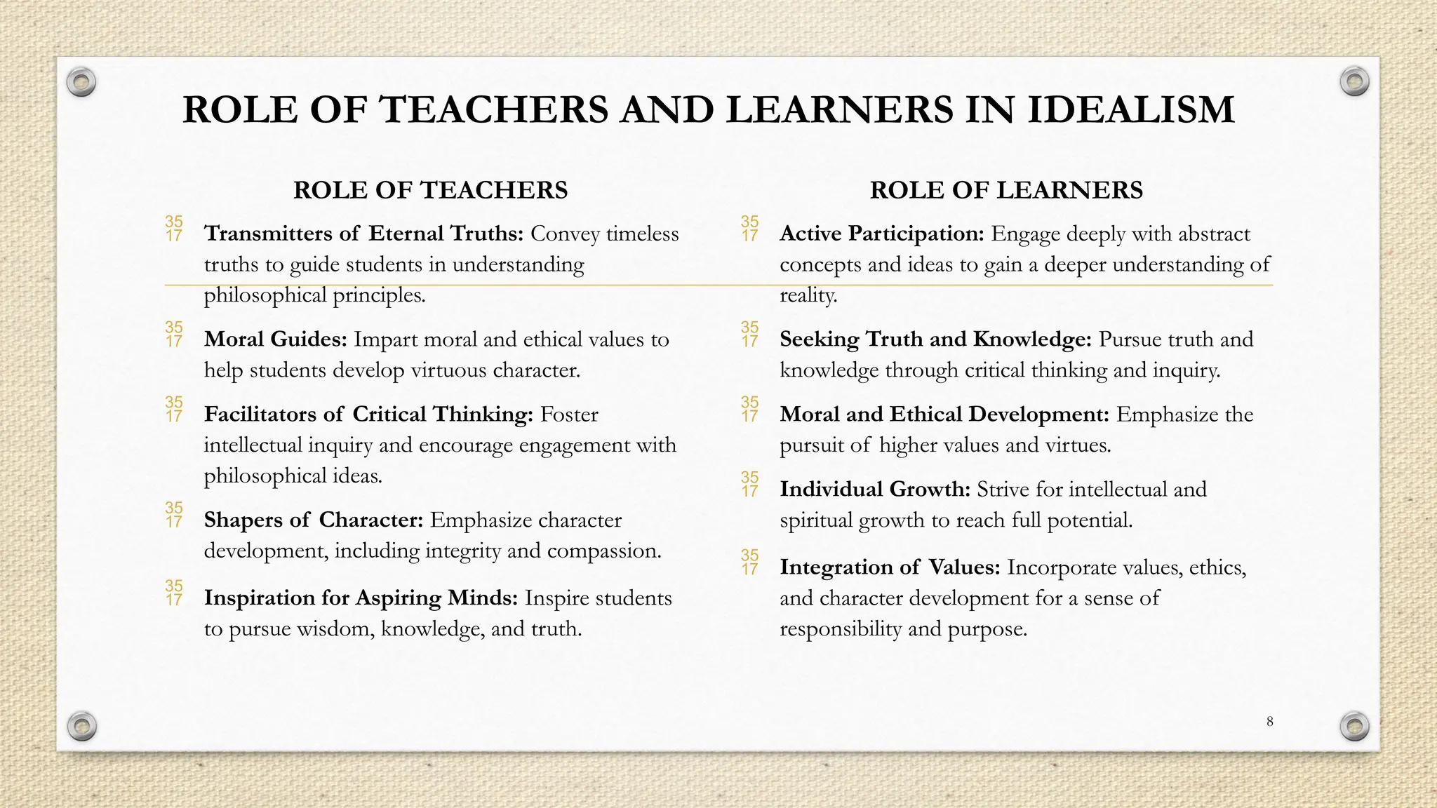 1. Schools of Thought in Philosophy of Education-Idealism | PPT