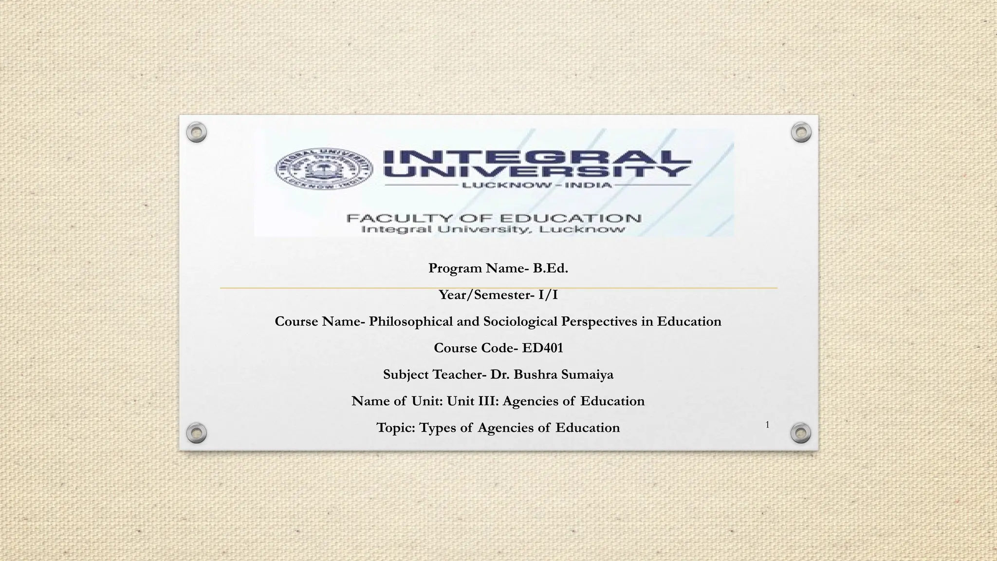 Types of Agencies of Education: Formal, Informal, and Non-formal | PPTX