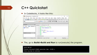 Introduction to c++ programming language | PPT