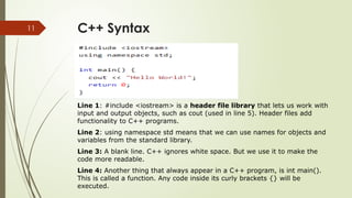 Introduction to c++ programming language | PPT