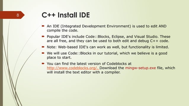 Introduction to c++ programming language | PPT