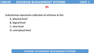 Views of Data and Models in data base management | PPTX