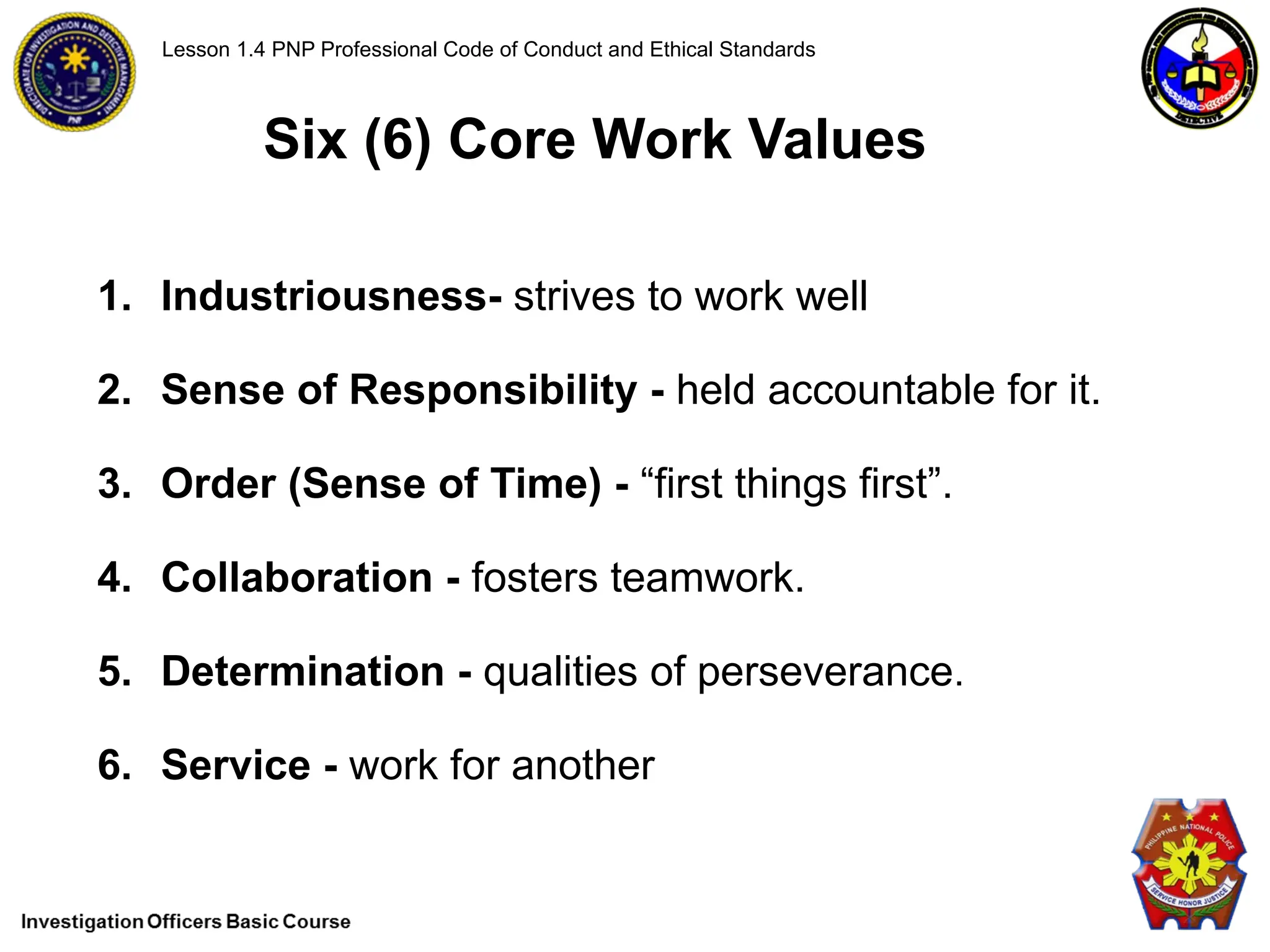 PNP Professional Code of Conduct and Ethical Standards | PPTX