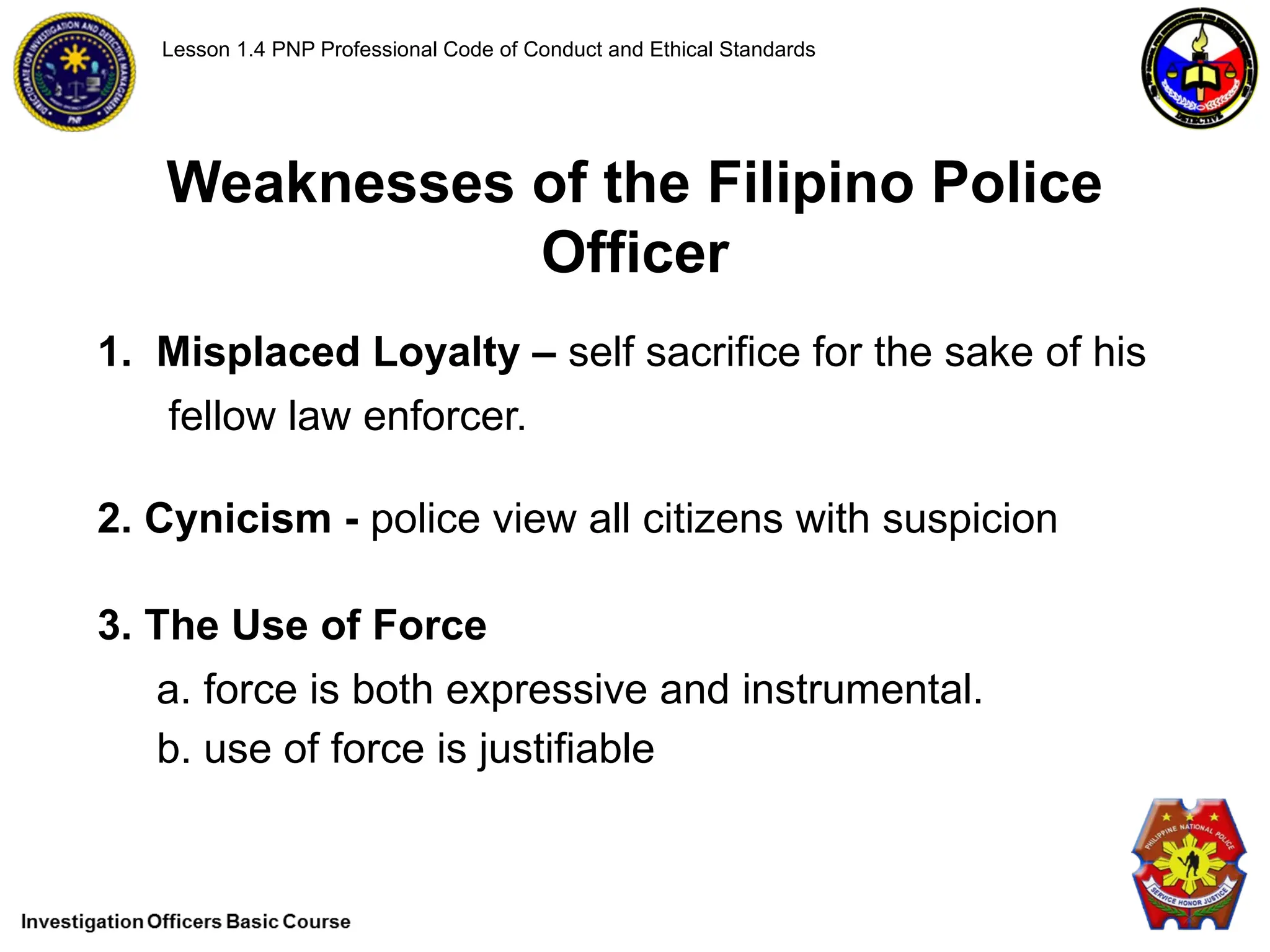 PNP Professional Code of Conduct and Ethical Standards | PPTX