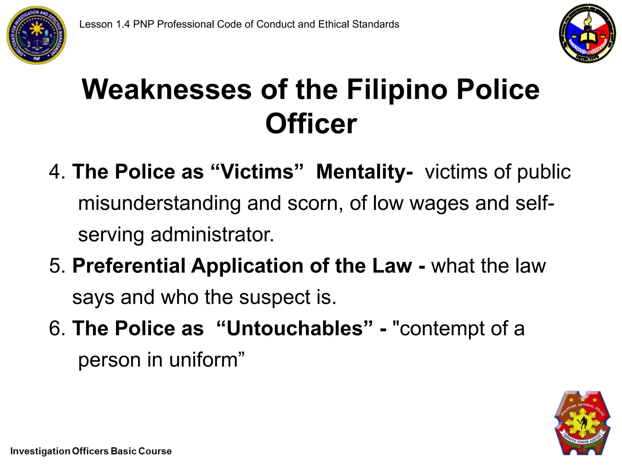 PNP Professional Code of Conduct and Ethical Standards | PPTX