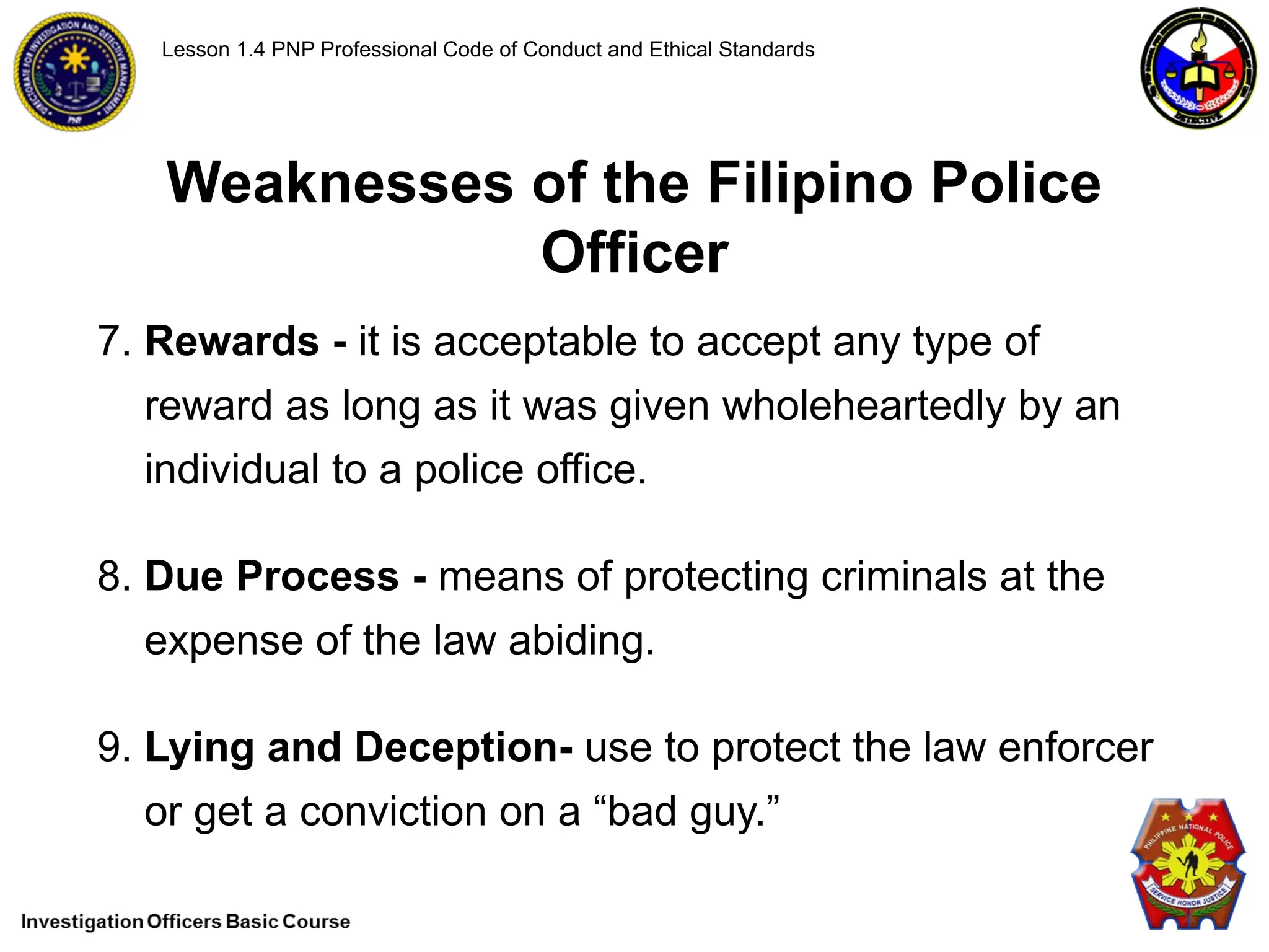 PNP Professional Code of Conduct and Ethical Standards | PPTX