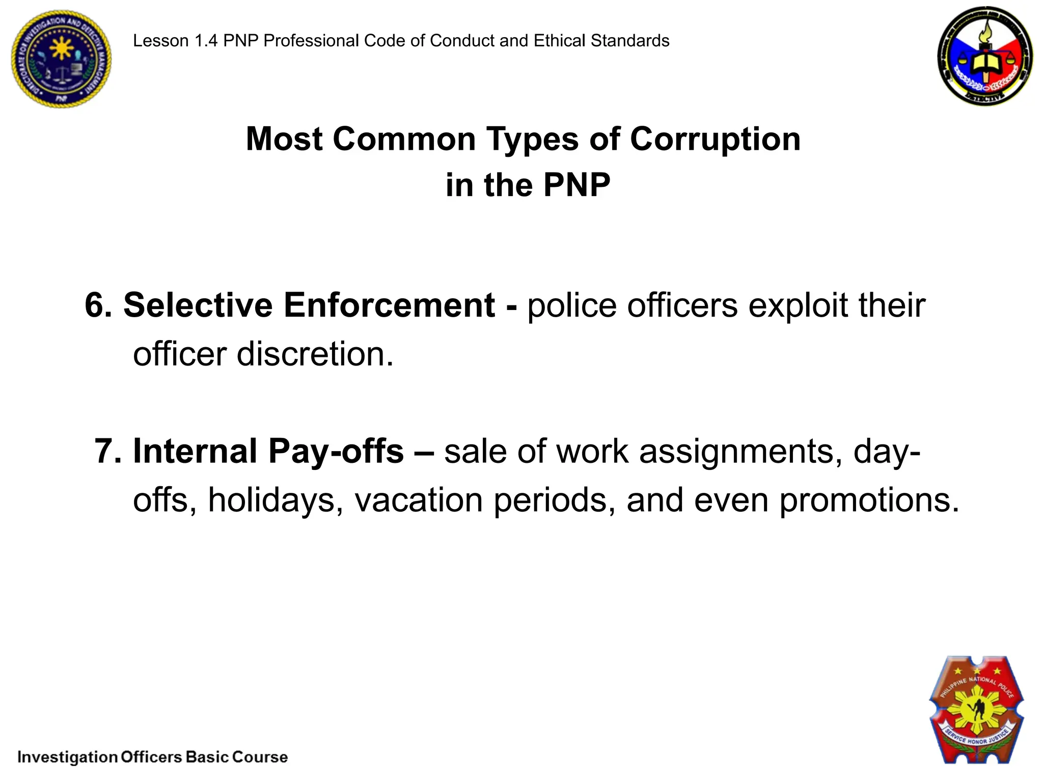 PNP Professional Code of Conduct and Ethical Standards | PPTX