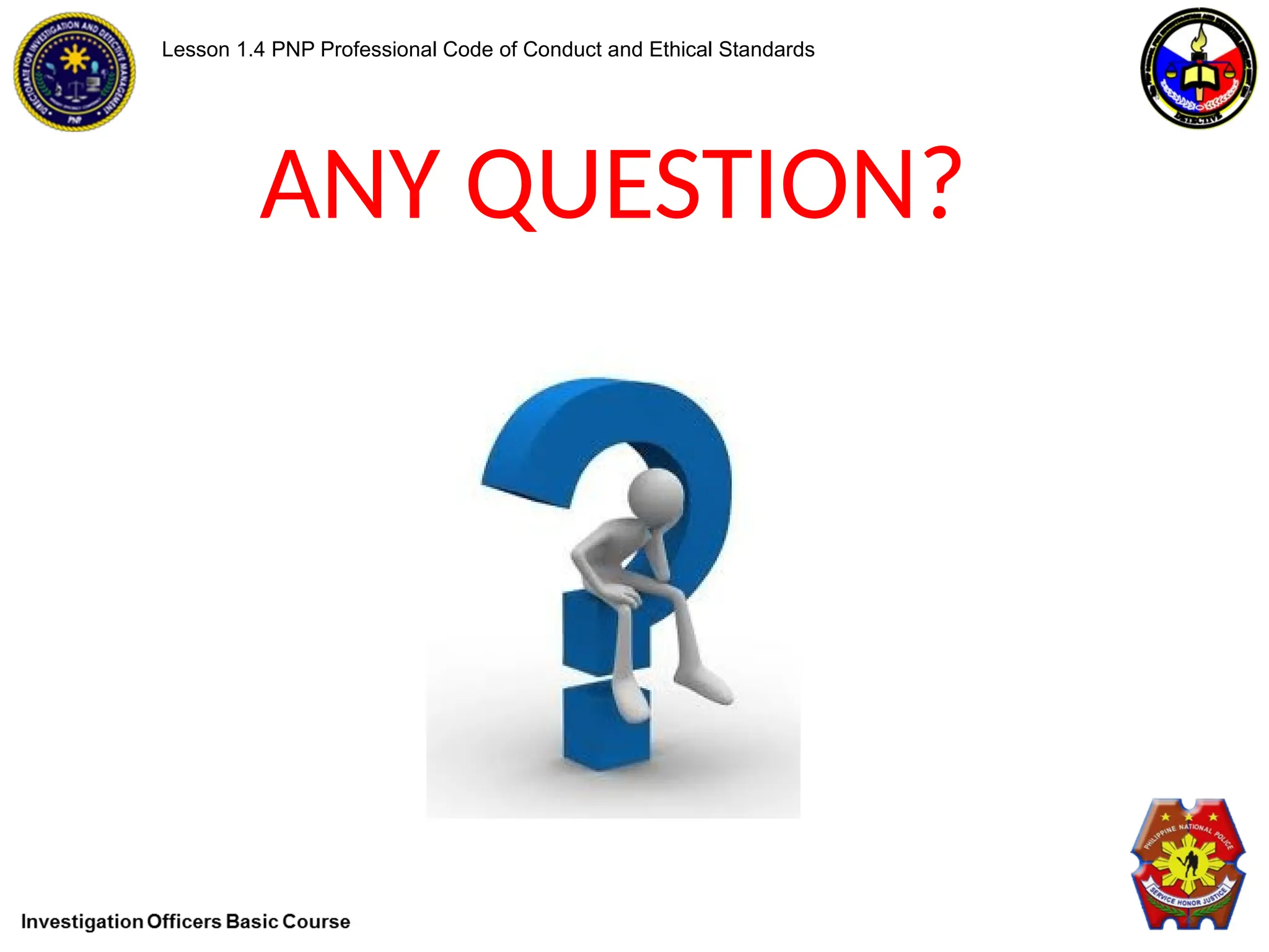 PNP Professional Code of Conduct and Ethical Standards | PPTX