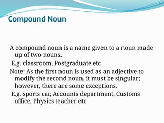 Explain What is Grammar and What is Noun | PPT