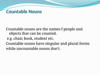 Explain What is Grammar and What is Noun | PPT