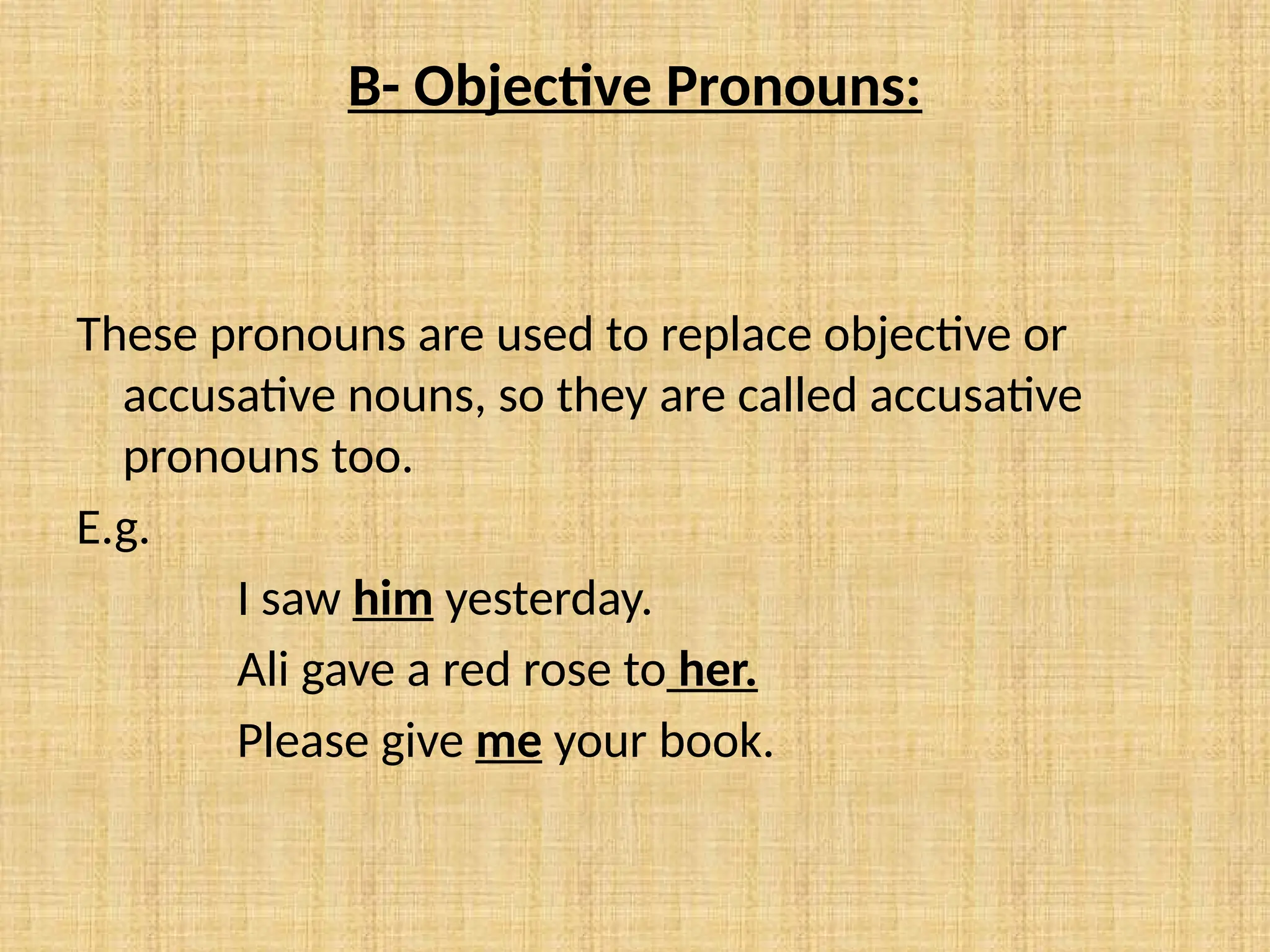 explain what is Pronoun and what is its use | PPT