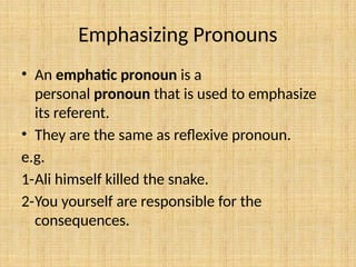 explain what is Pronoun and what is its use | PPT