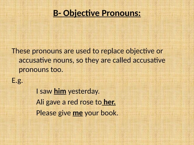 explain what is Pronoun and what is its use | PPT