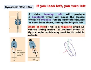 Gyroscope, Gyroscopic Effect, Bike, ship, Planes | PDF