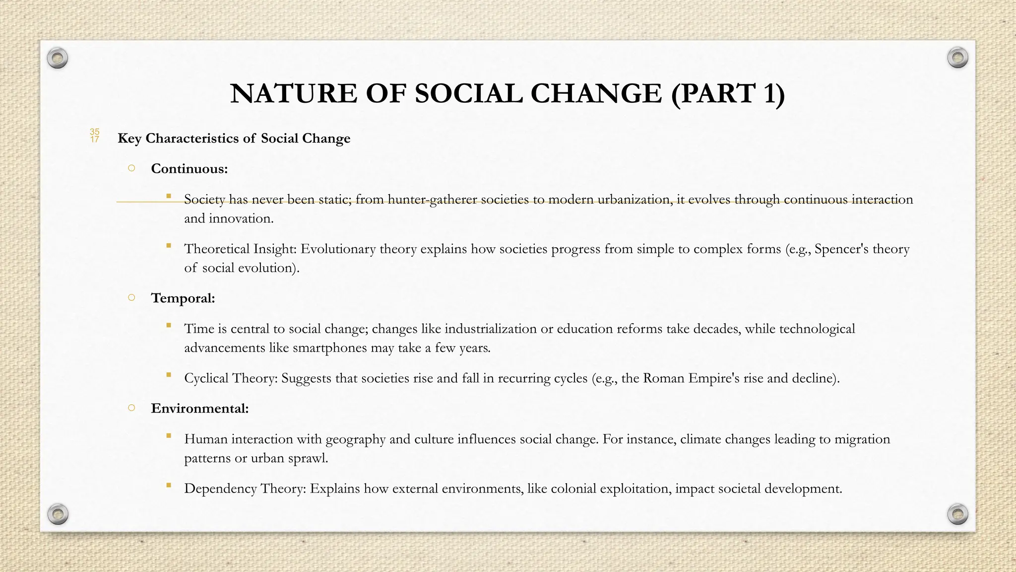 Presentation: Meaning and Nature of Social Change | PPTX