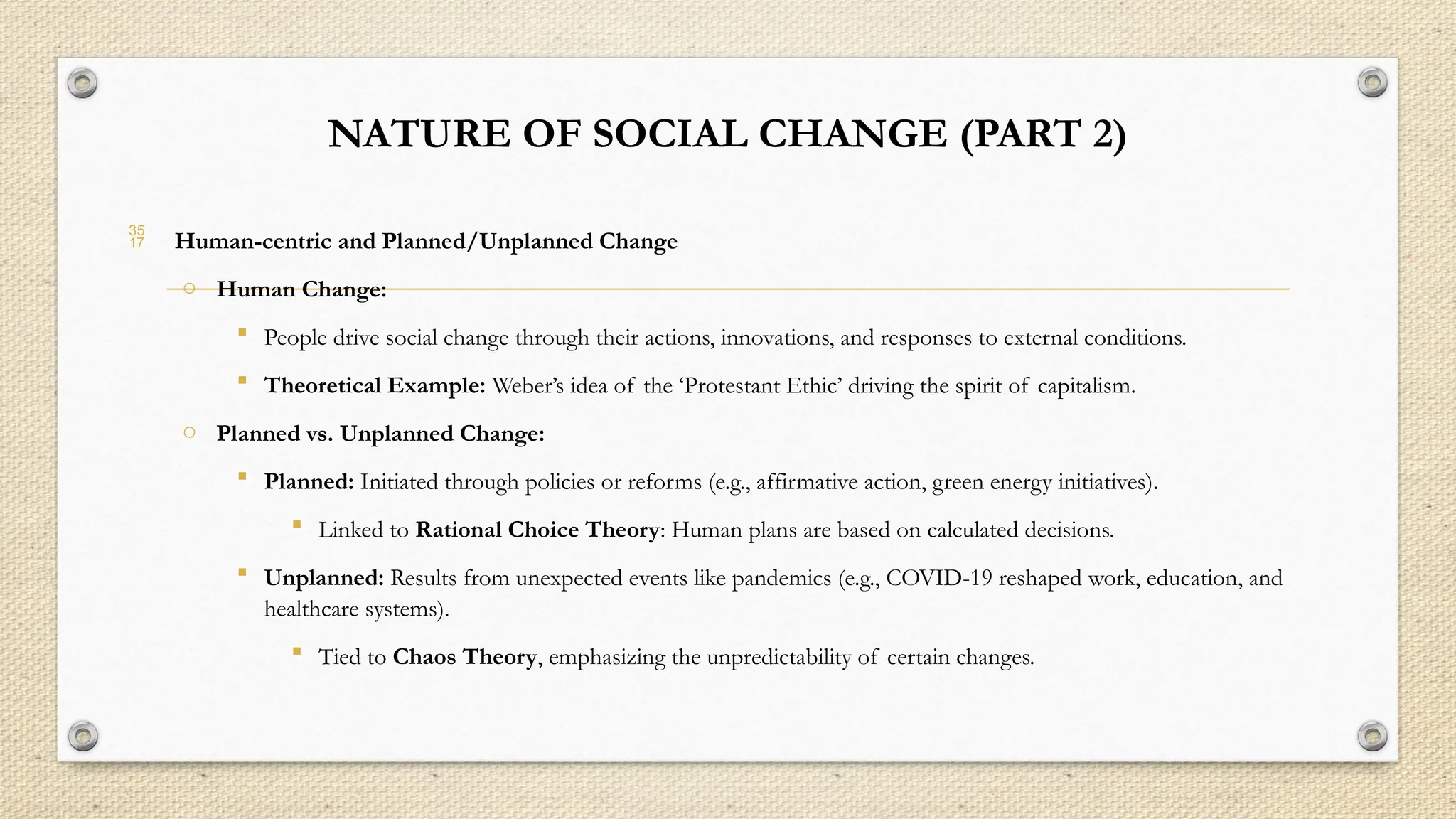 Presentation: Meaning and Nature of Social Change | PPTX