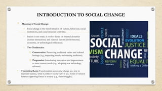 Presentation: Meaning and Nature of Social Change | PPTX