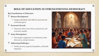 Concept of Democracy and its Relationship with Education | PPTX