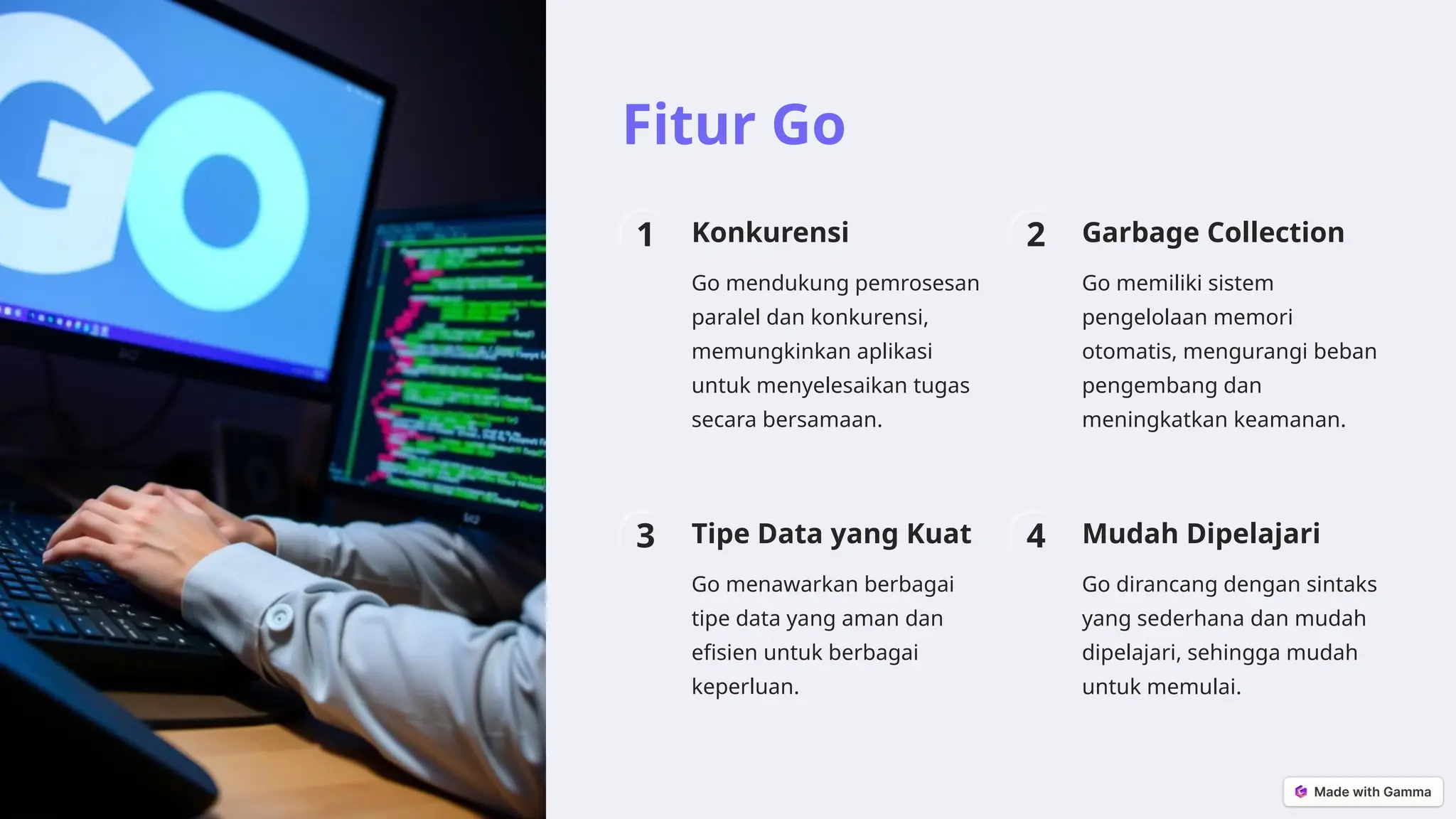 1. Pengenalan-Go, basic go, generate with | PPT